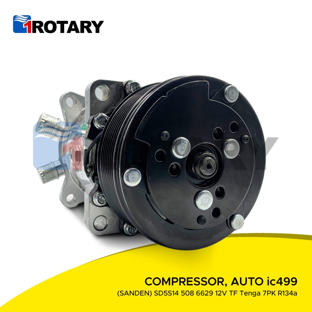 1Rotary Auto Compressor (Sanden) SD5S14 508 6629 12V TF Tenga 7PK R134a ...